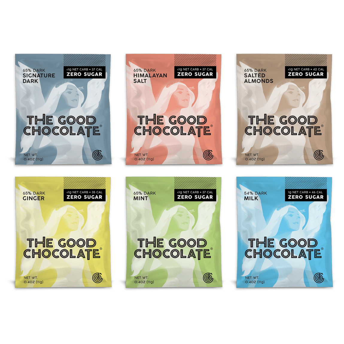 Chocolate Variety Family Pack Squares - The Good Chocolate